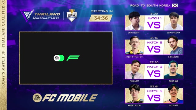 คัดตัวแทนประเทศไทย FC Mobile ไปแข่งที่ประเทศเกาหลีใต้รอบ 128 คนสุดท้าย - SOOP