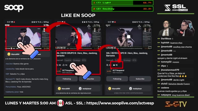 🔴 EN VIVO | SSL RO8 Match 02: Soulkey vs Light - SOOP
